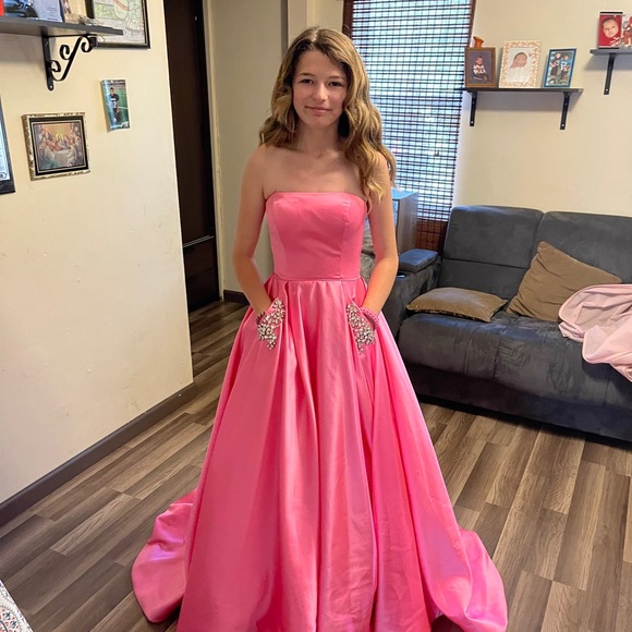 Dresses | Pink Sheri Hill Gown | Poshmark